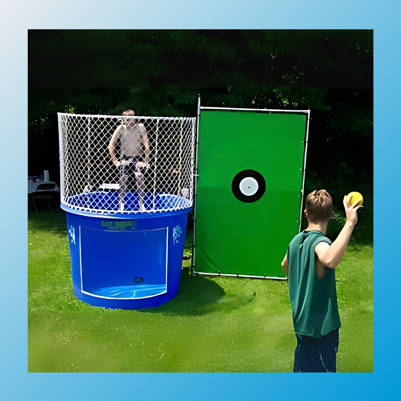Inflatable Water Slides, Dunk Tanks and More | Blue Apple Productions
